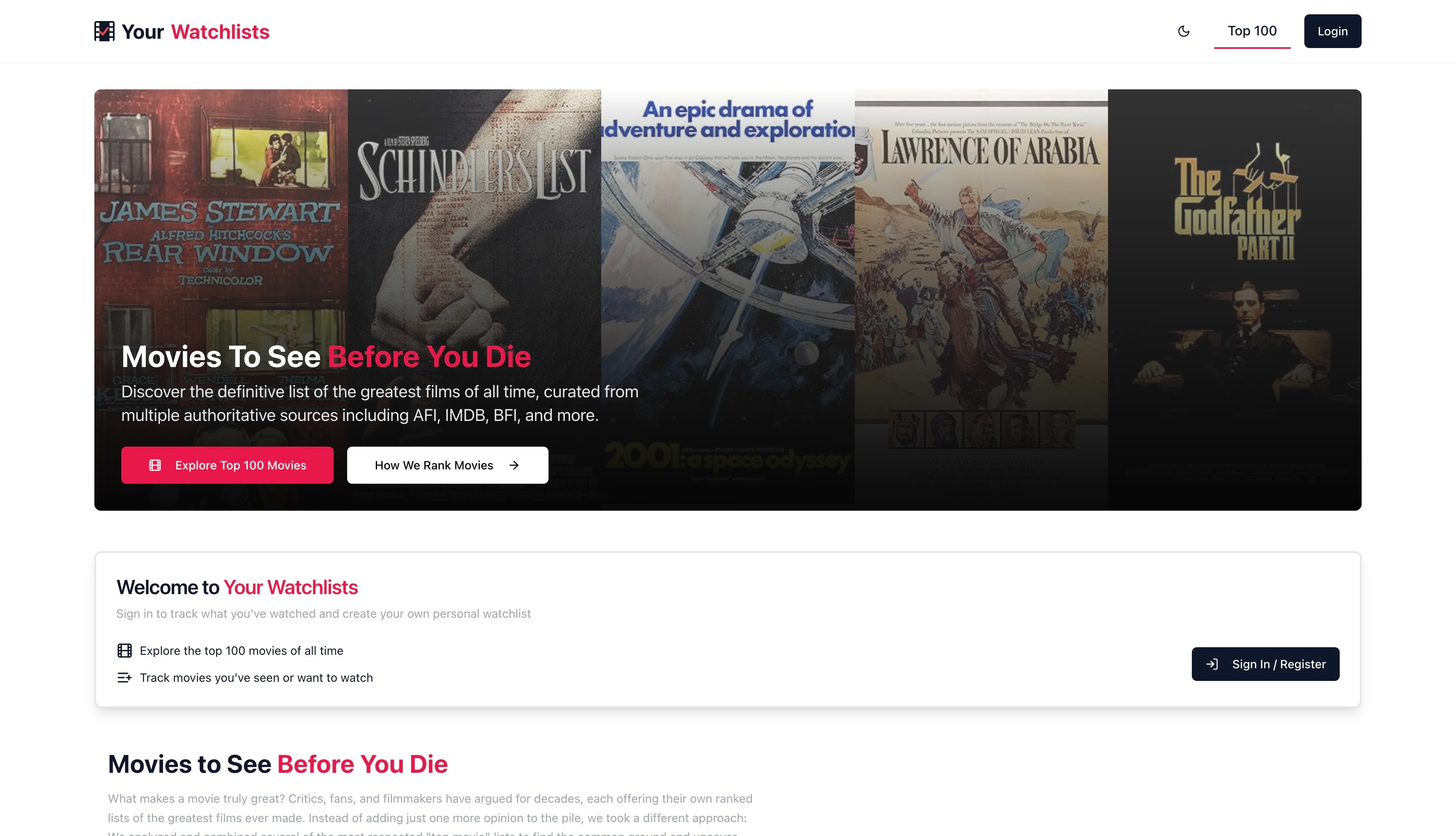 Your Watchlists | Made with Replit