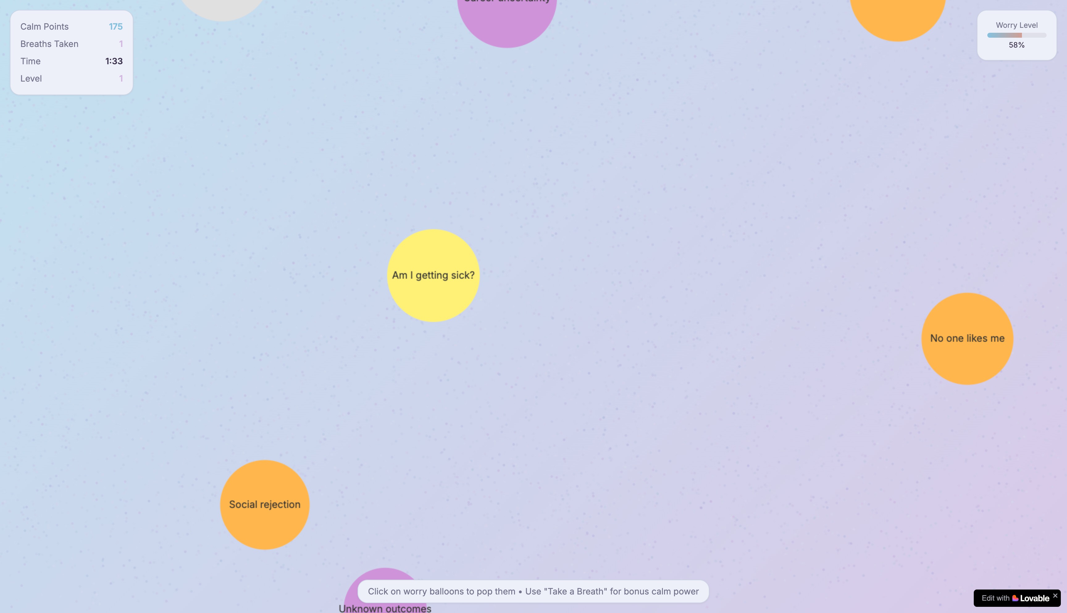 Anxiety Balloon Pop | Made with Lovable