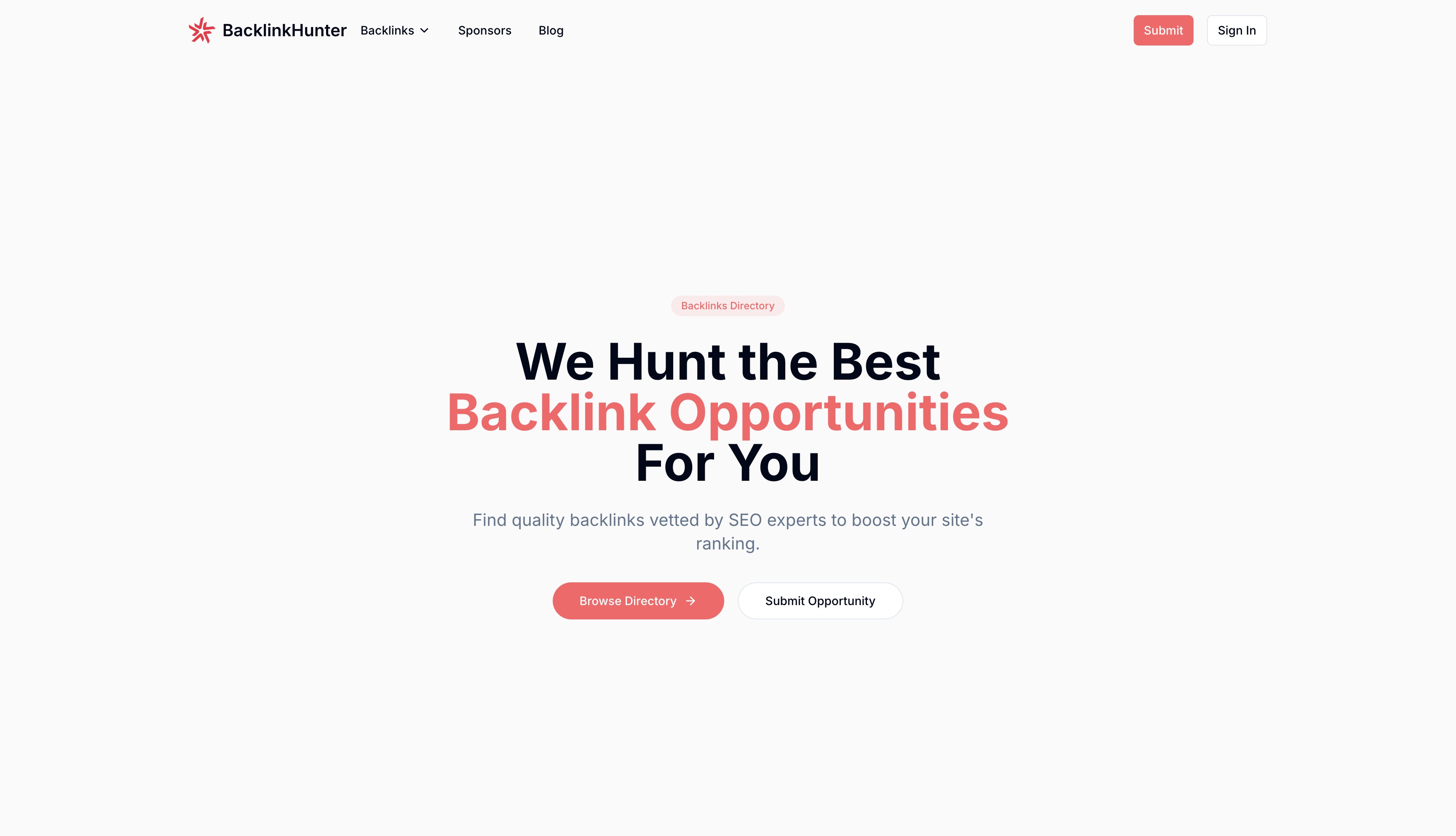 BacklinkHunter | Made with Lovable