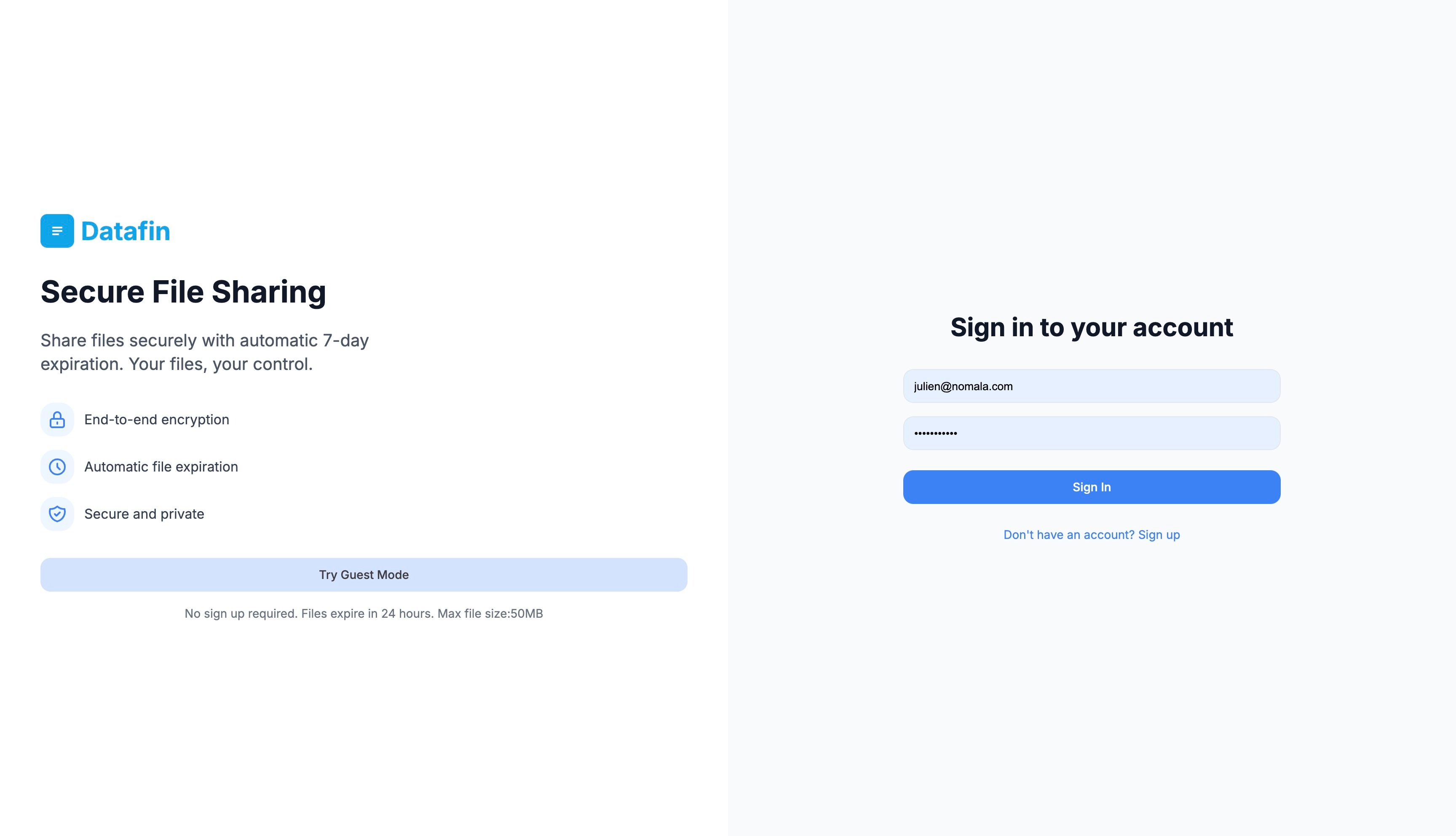 Datafin | Made with Lovable