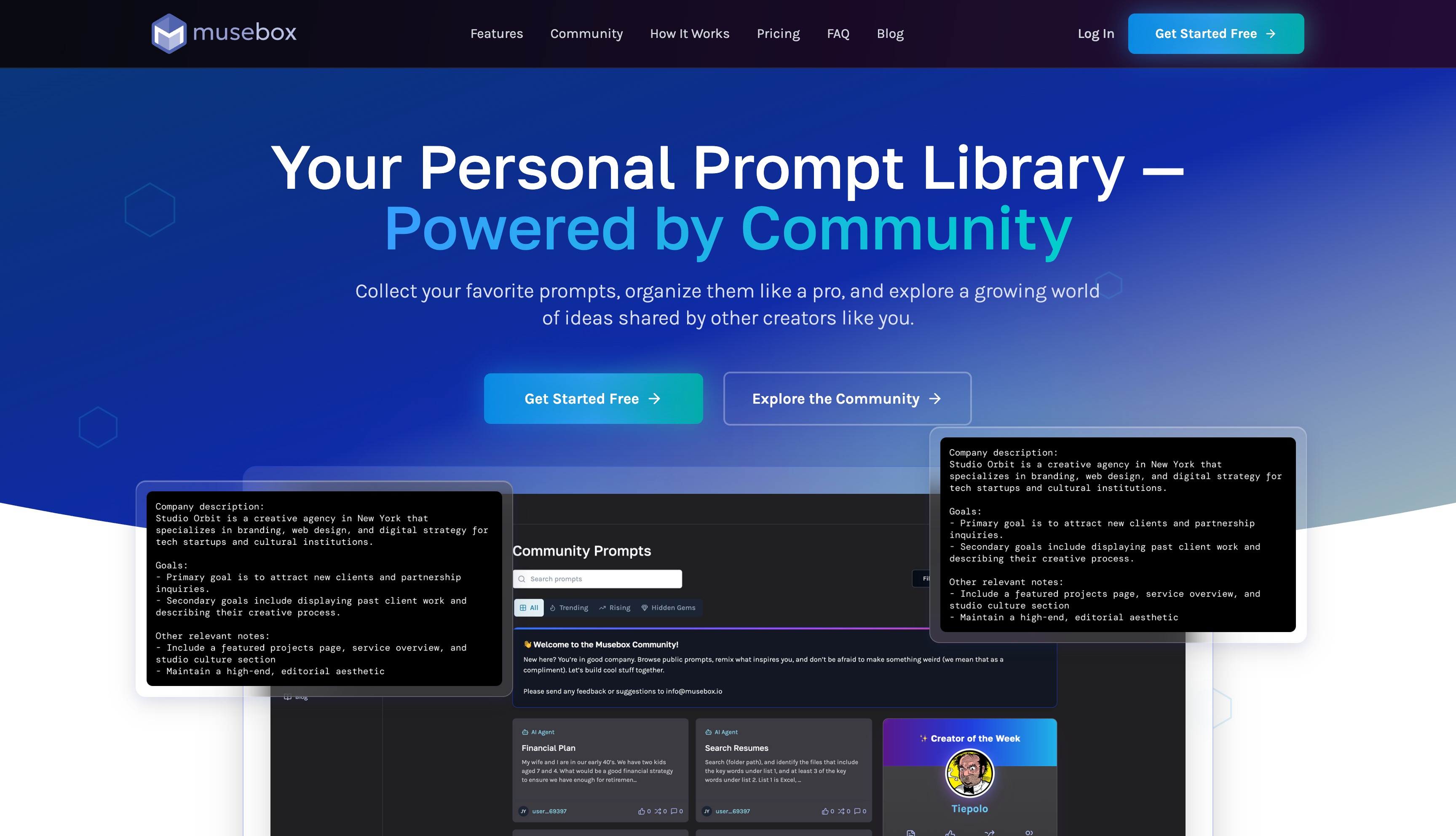 Musebox | Made with Lovable