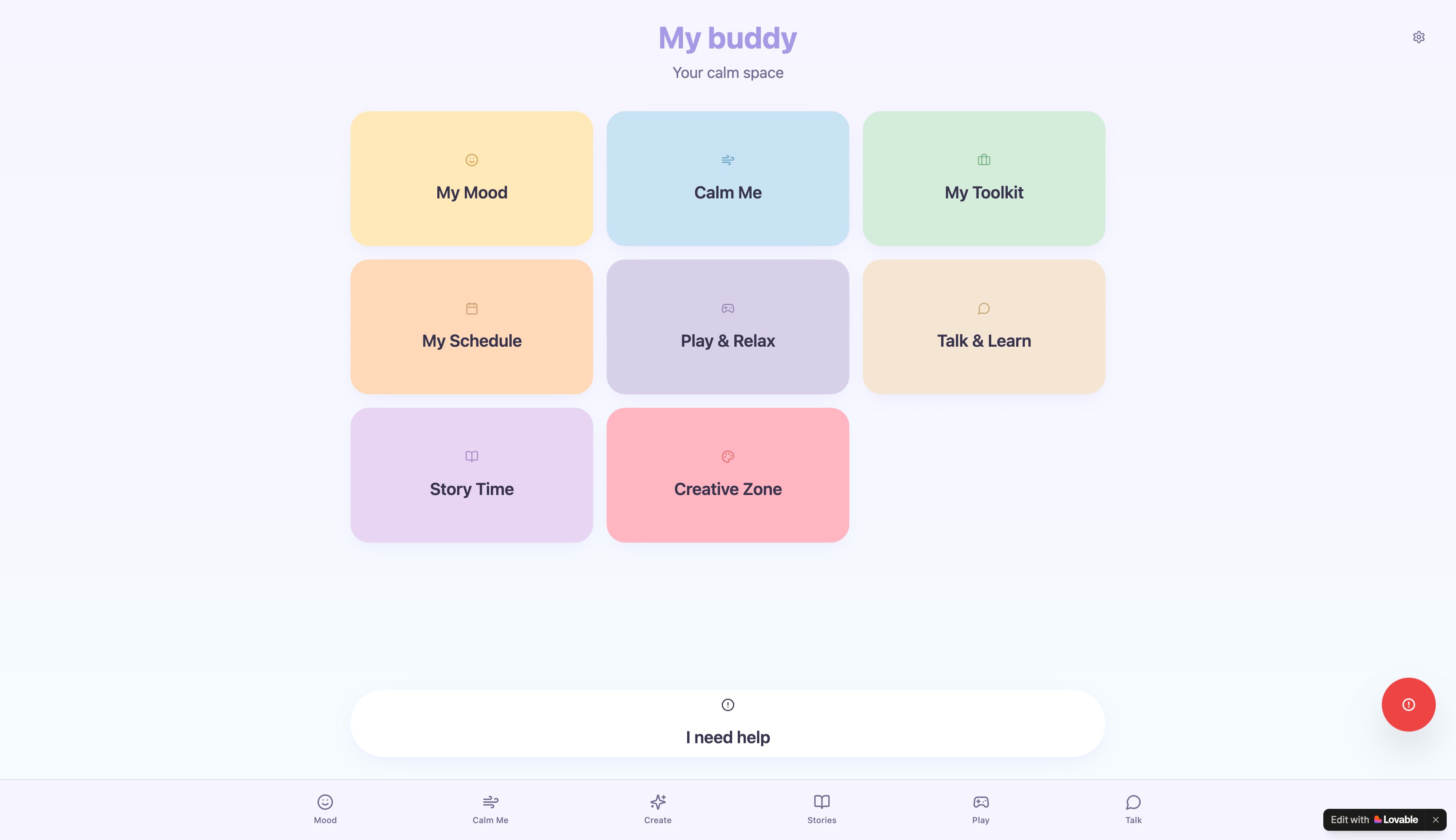 Calm Mate Buddy | Made with Lovable