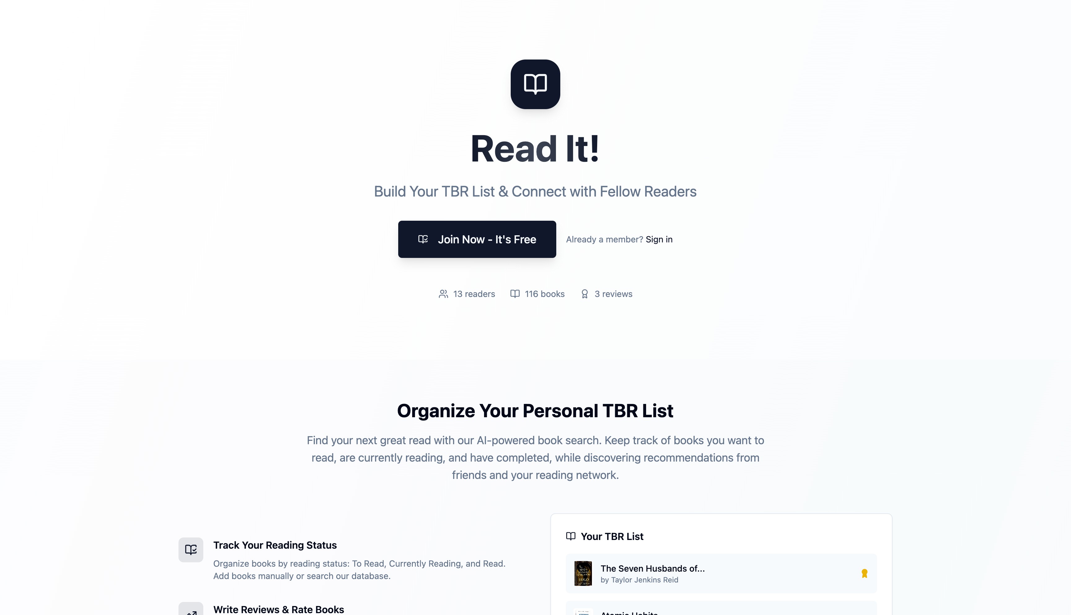 Read It! | Made with Lovable