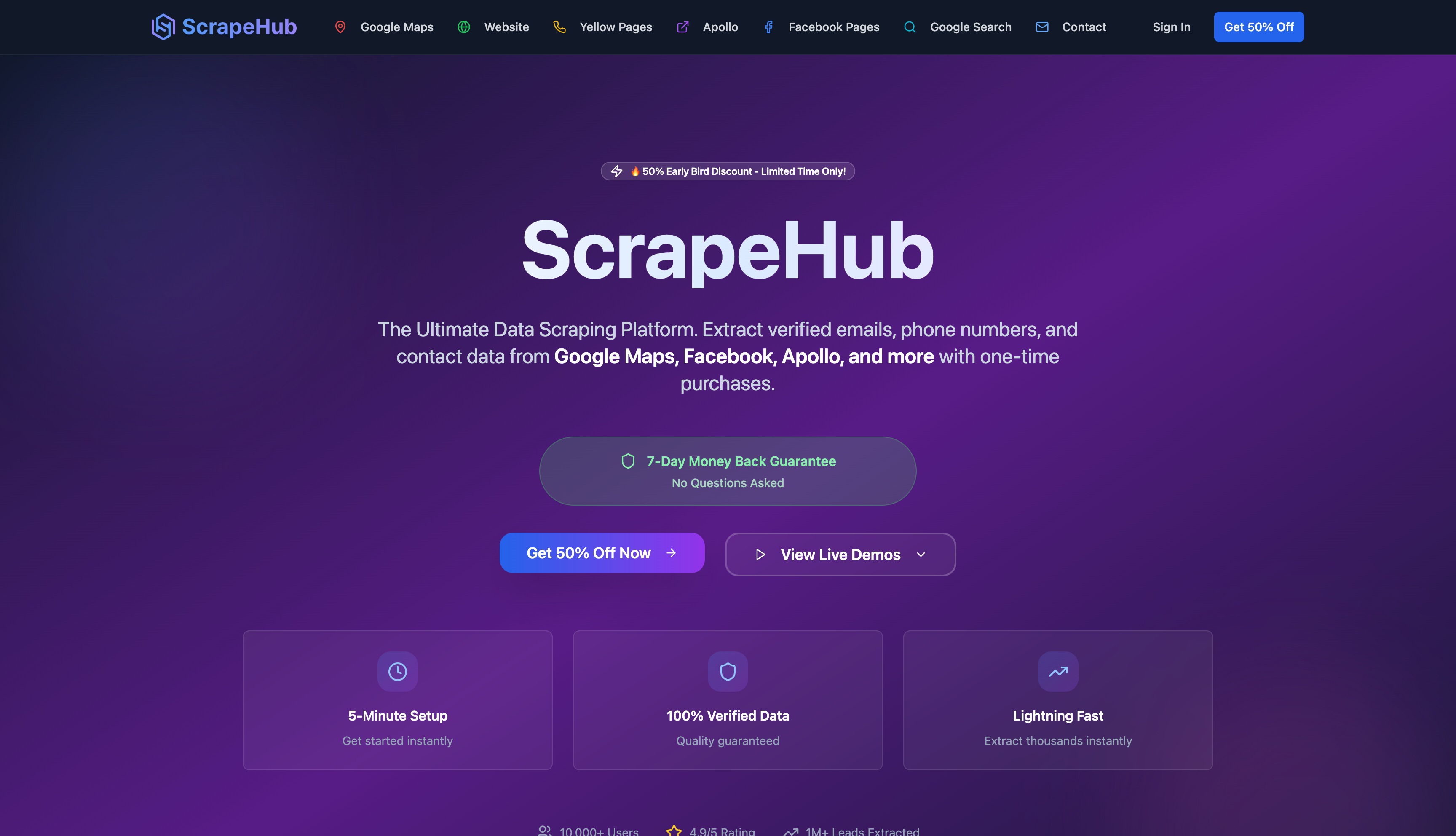 ScrapeHub | Made with Lovable