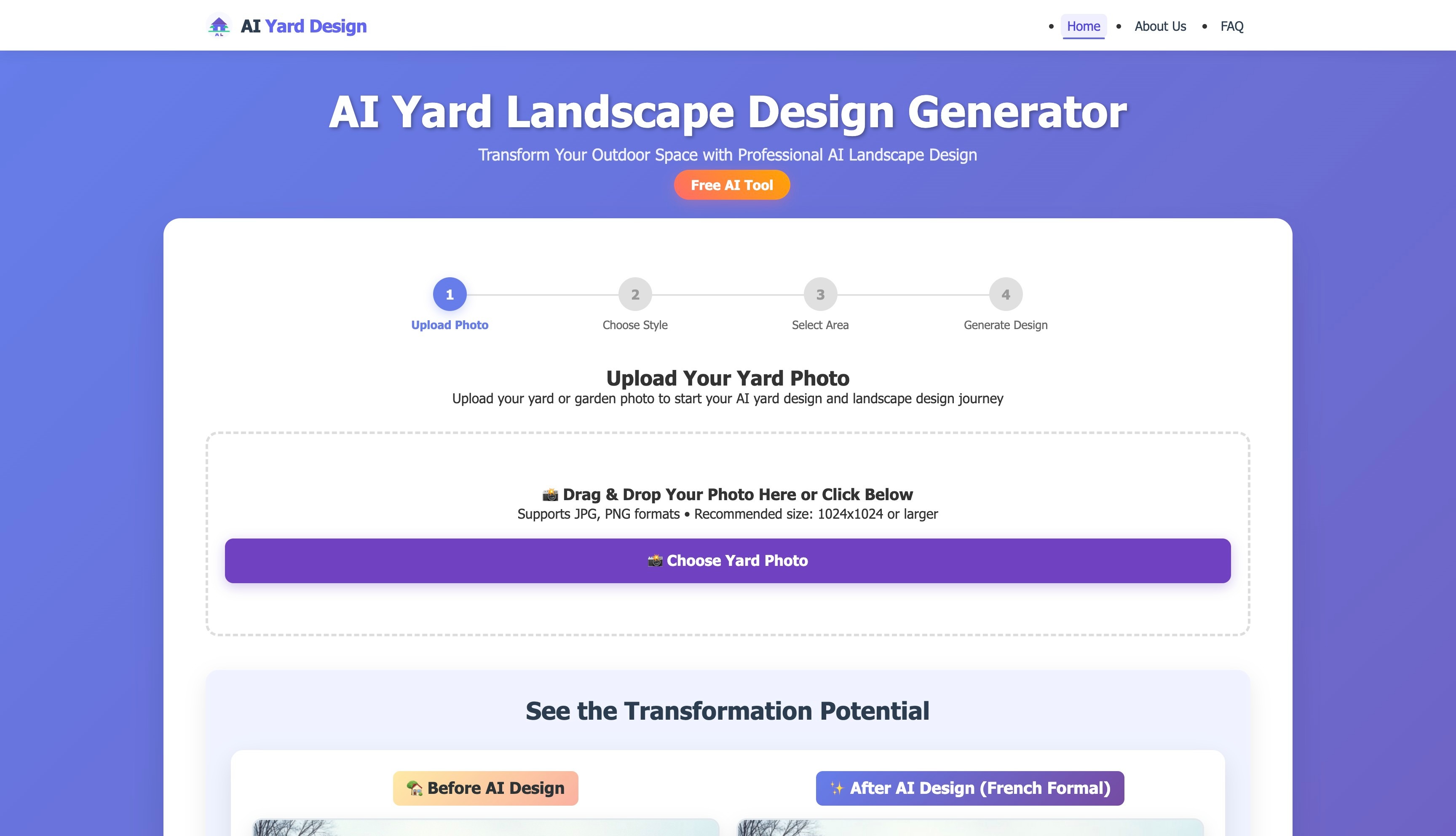 ai yard landscape design | Made with Lovable