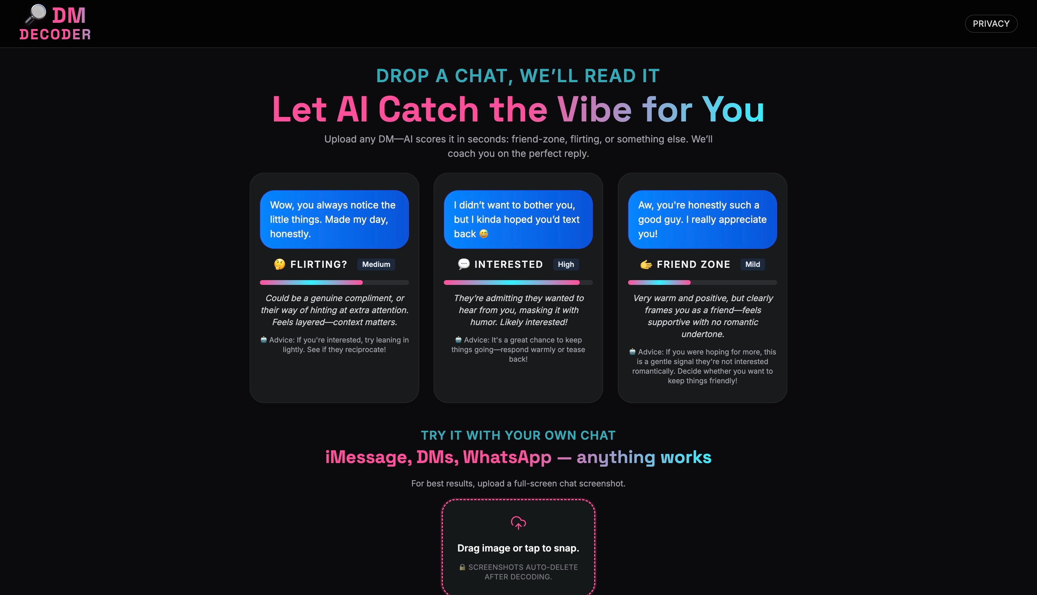 DMDecoder | Made with Lovable