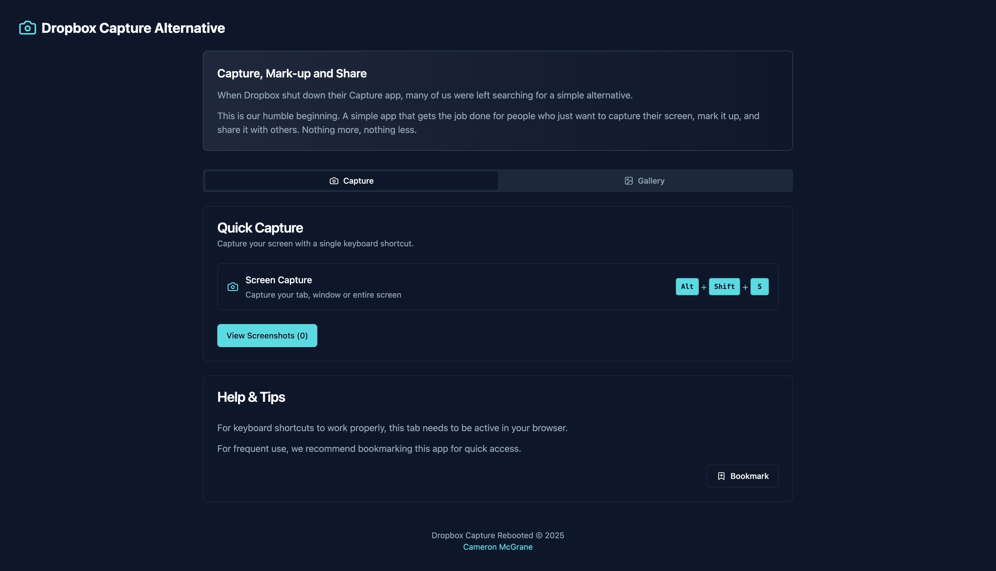 Dropbox Capture Rebooted | Made with Lovable