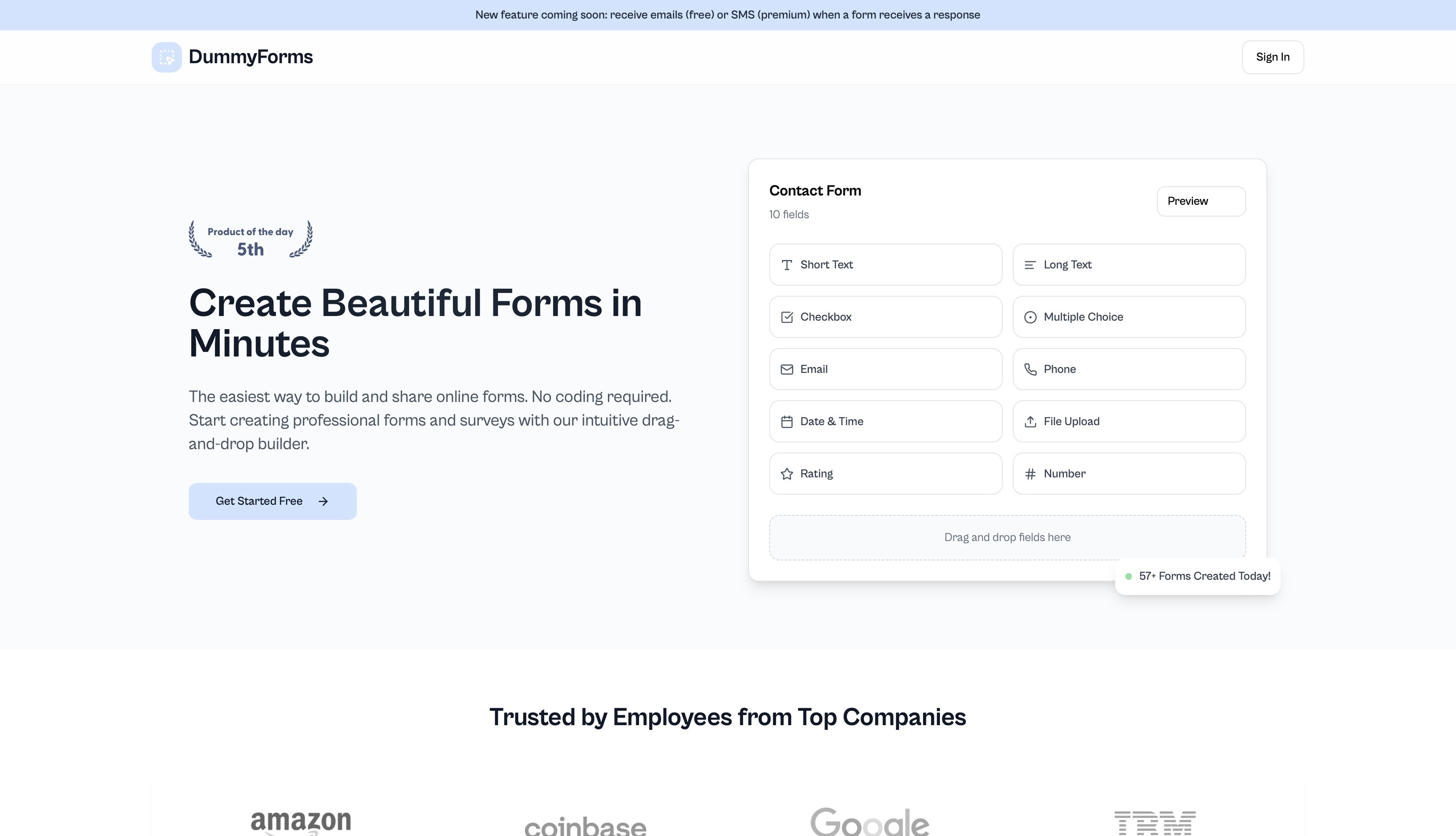 DummyForms | Made with Lovable