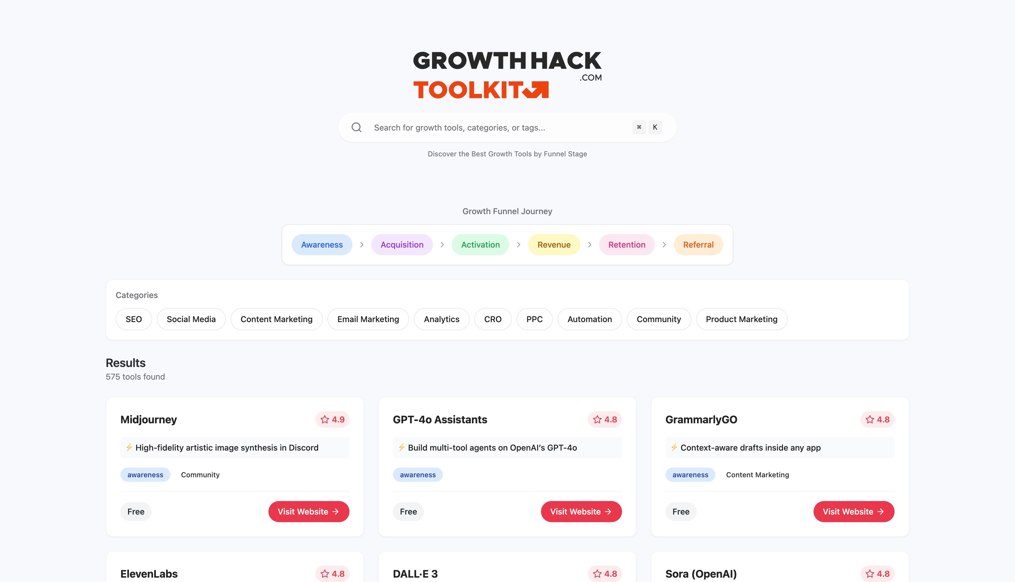 Growth Hack Toolkit | Made with Lovable