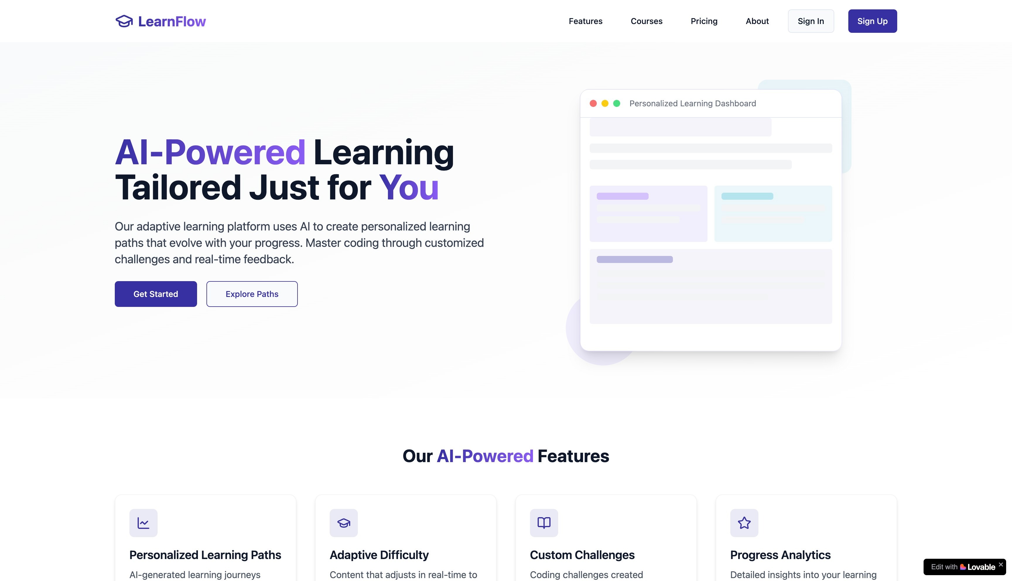 LearnFlow | Made with Lovable