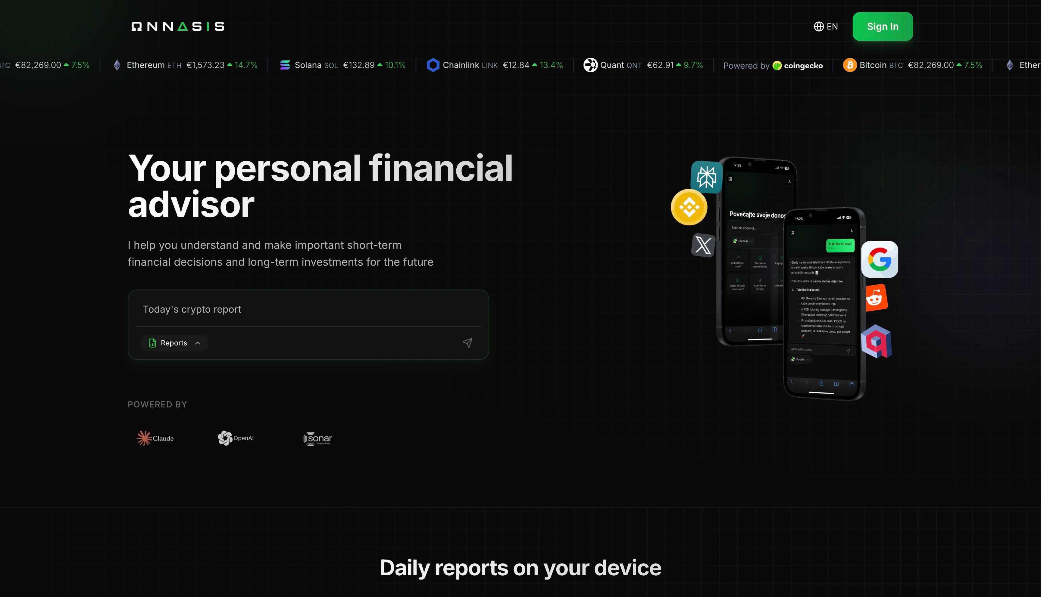 Onnasis | Made with Lovable