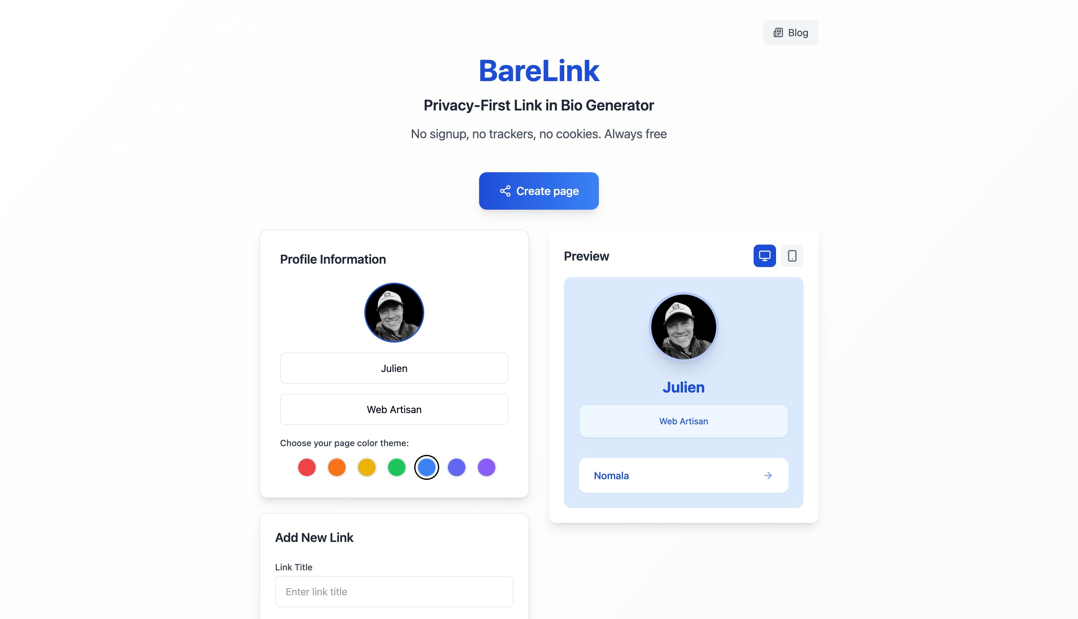BareLink | Made with Lovable
