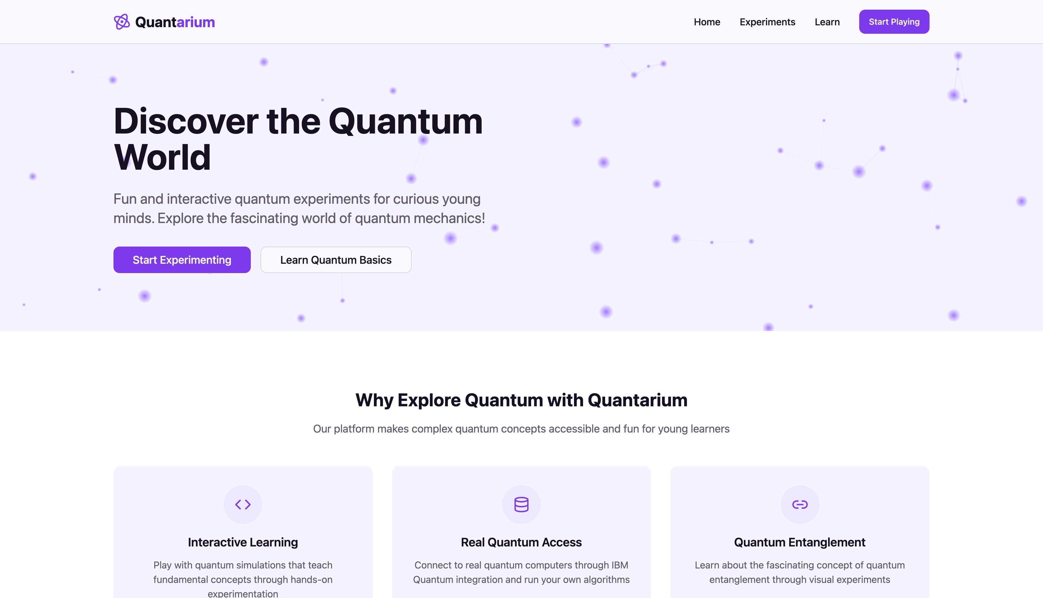 Quantarium | Made with Lovable