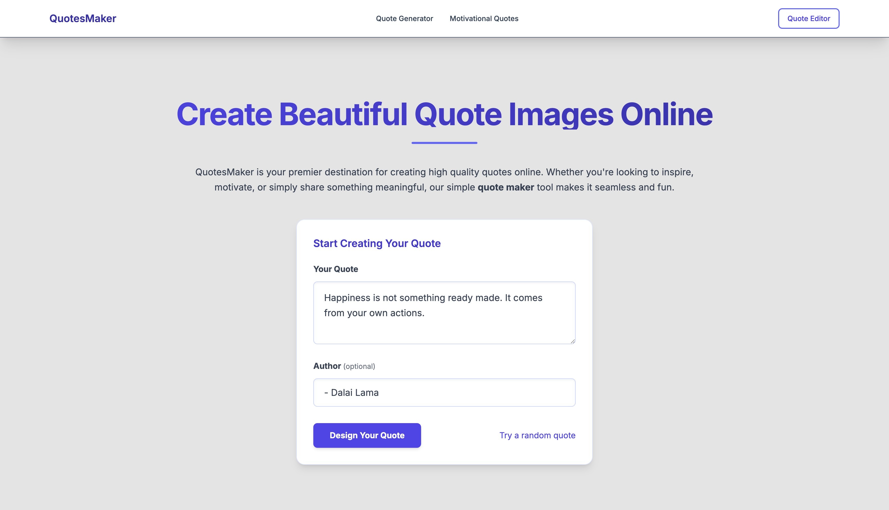 Quote Maker | Made with Lovable