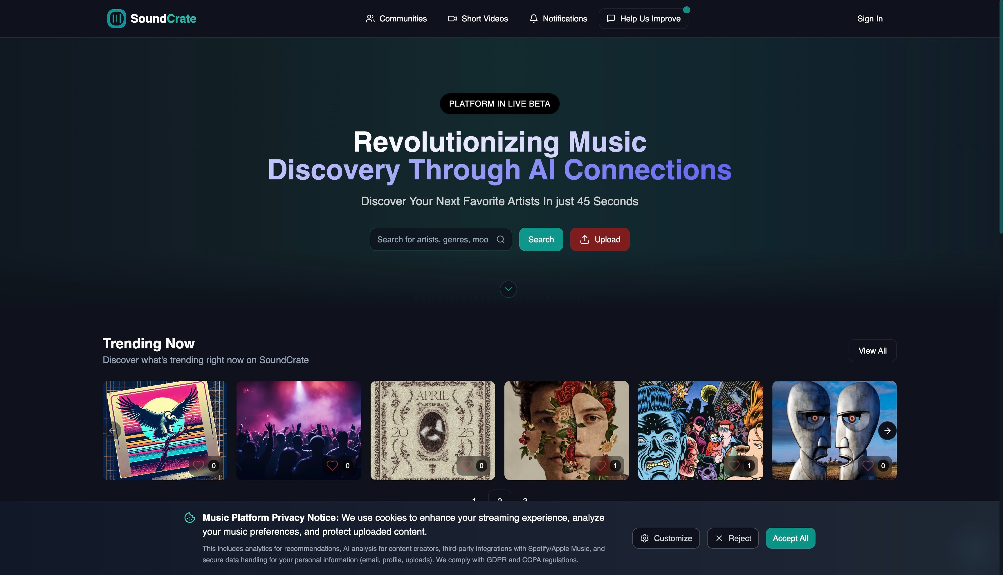 SoundCrate | Made with Lovable