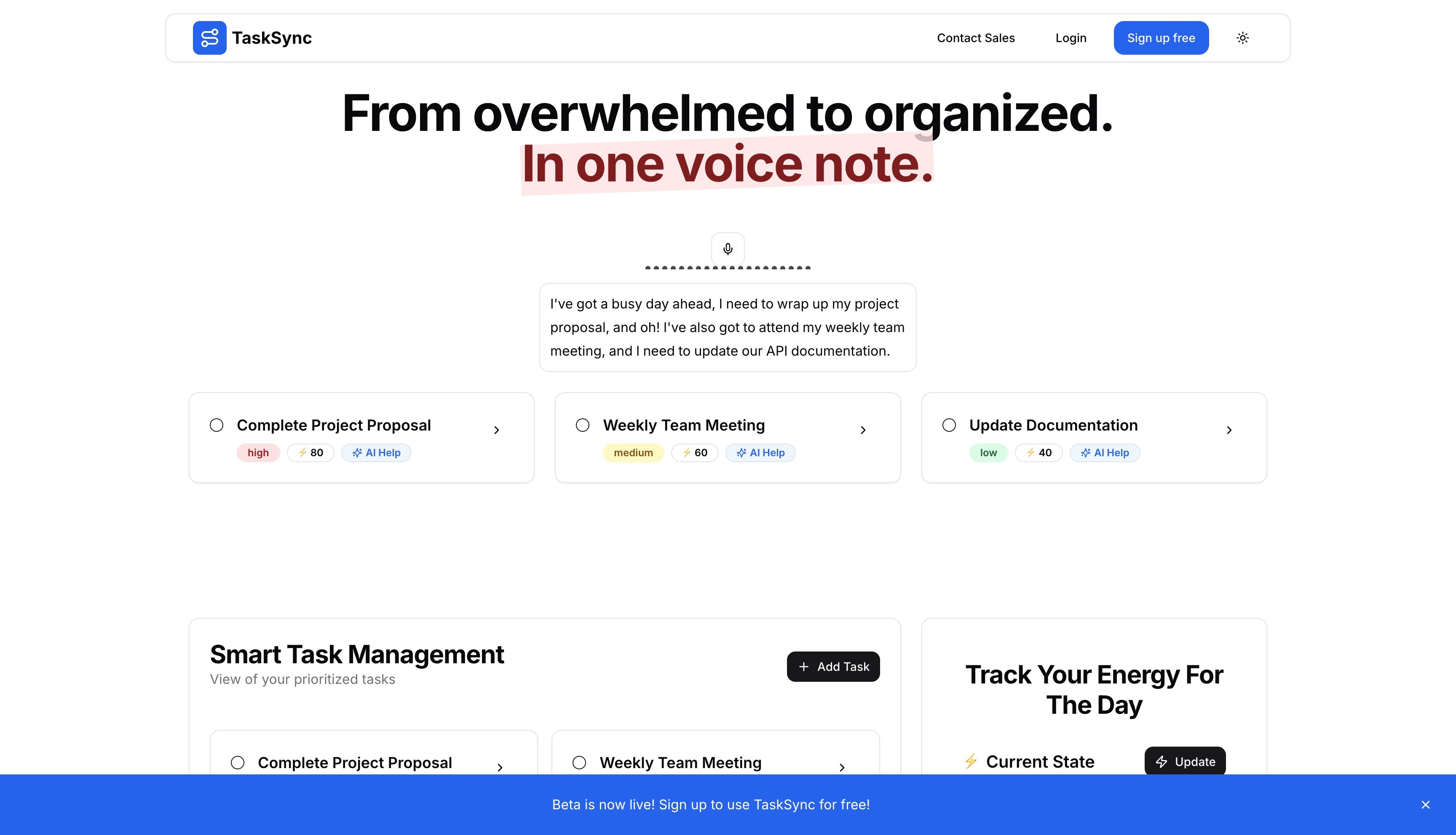 TaskSync | Made with Lovable