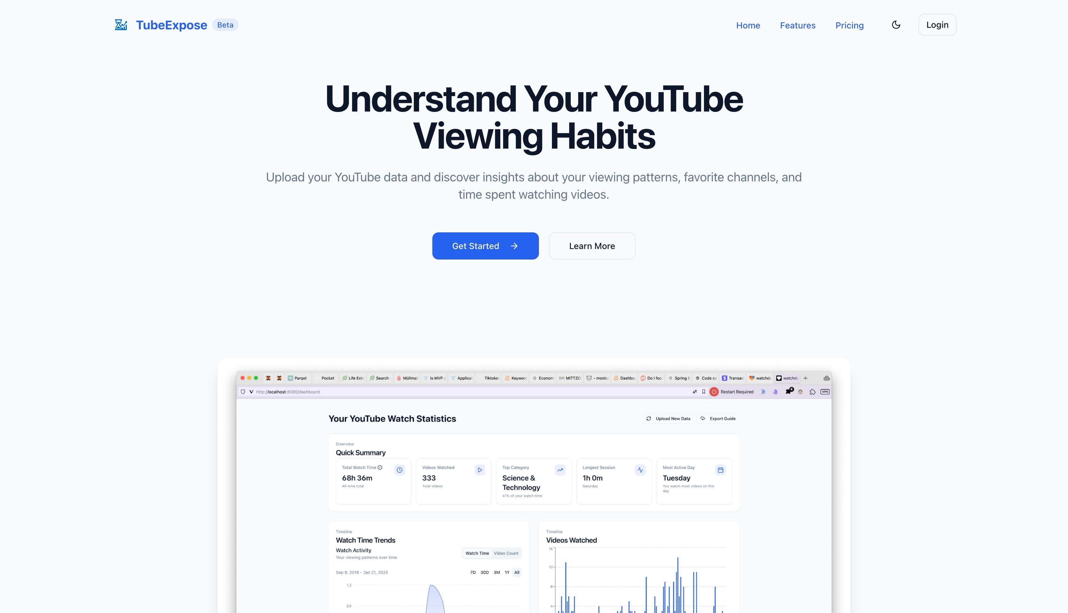 TubeExpose | Made with Lovable