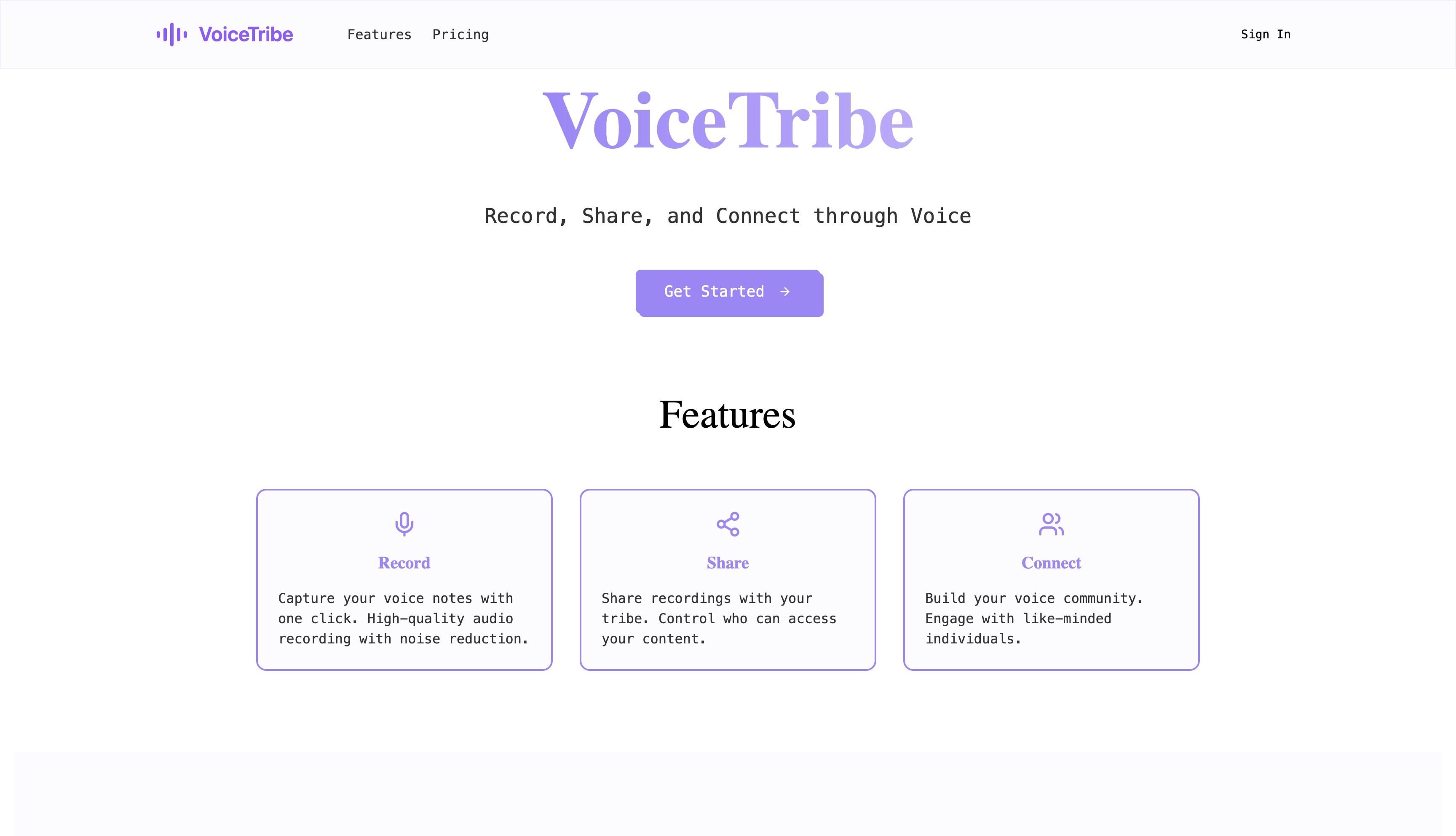 VoiceTribe | Made with Lovable